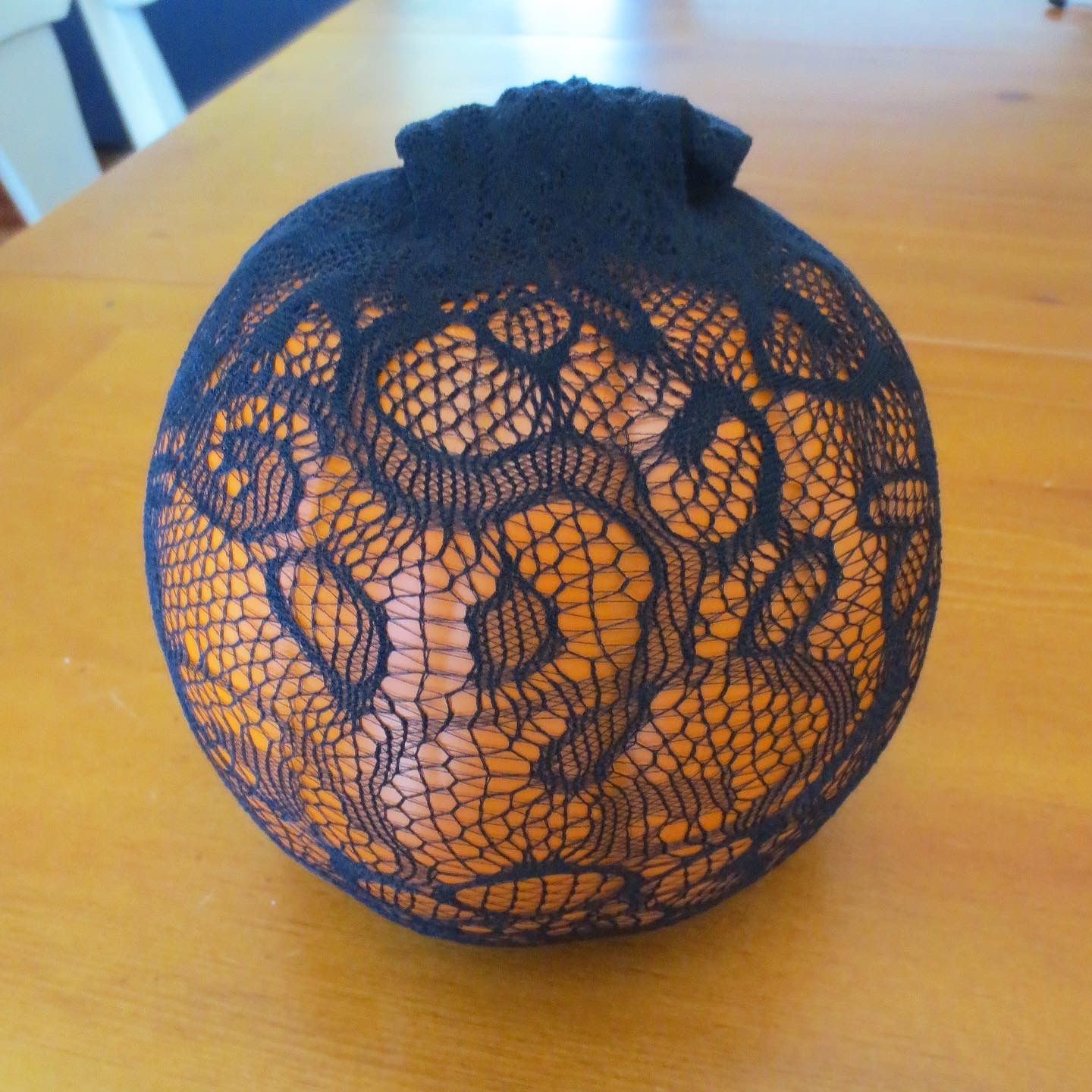 Lace Stocking Pumpkin - Katie Drane
