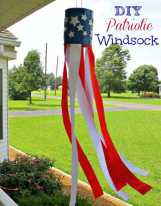 Fourth of July Patriotic Windsock - Katie Drane